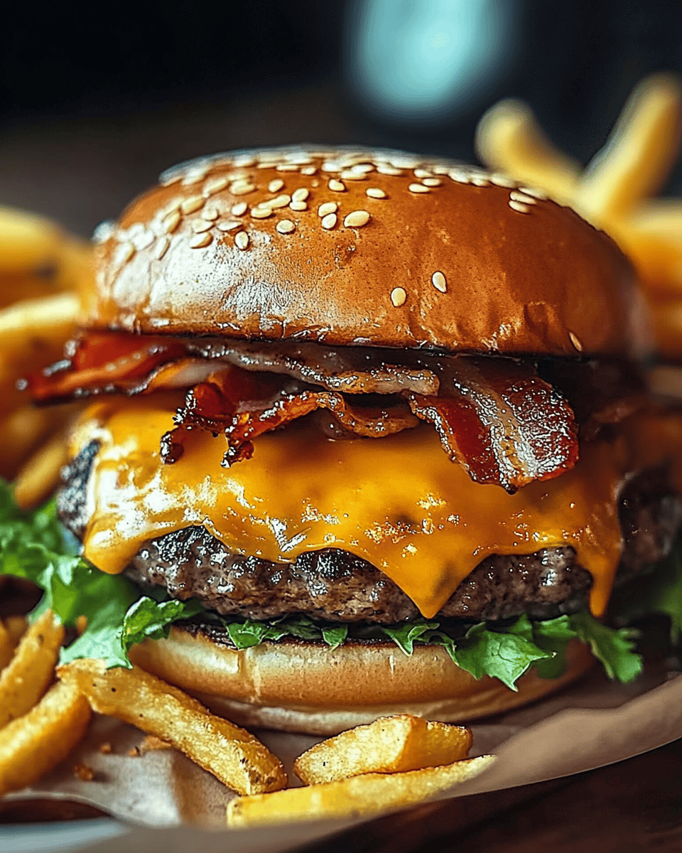 The Ultimate Bacon Cheeseburger with Fries Feast - Recipes by Lina