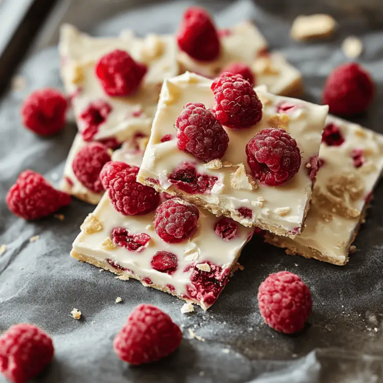 White Chocolate Raspberry Bark - Recipes by Lina