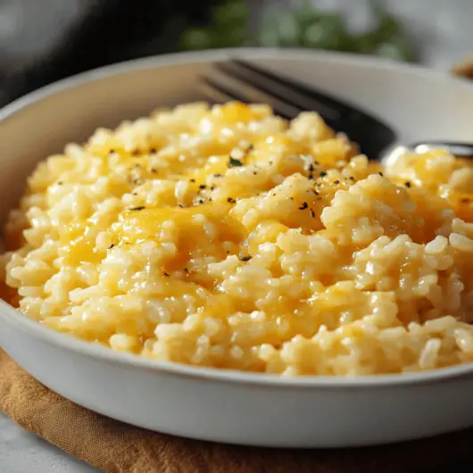 Cheesy Rice - Recipes by Lina