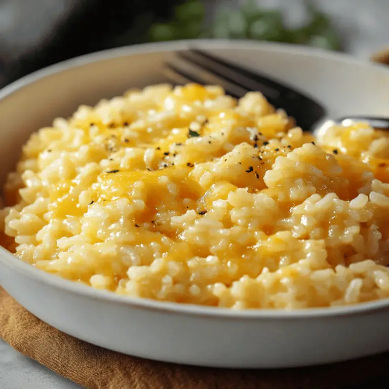 Cheesy Rice - Recipes by Lina
