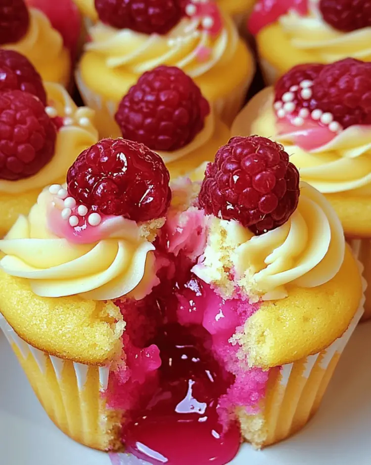 Raspberry Lemon Heaven Cupcakes - Recipes by Lina