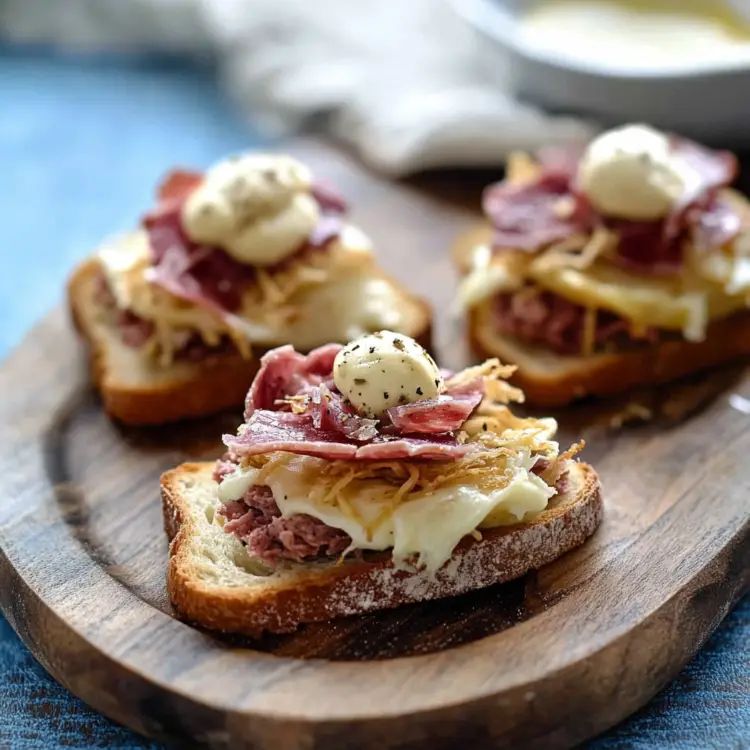 Delicious Mini Reuben Bites Recipe - Recipes by Lina