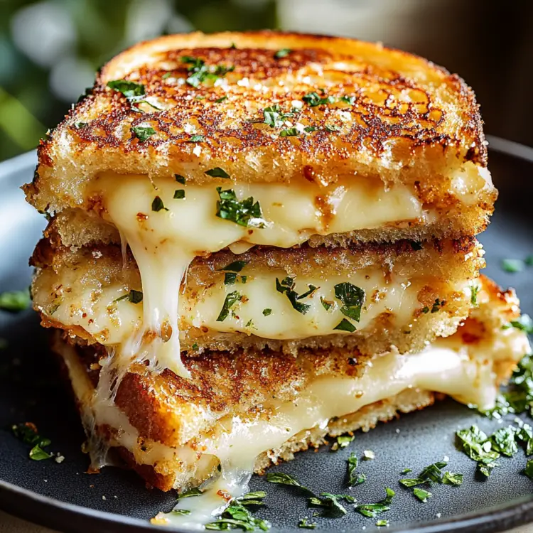 The Best Parmesan Crusted Grilled Cheese Sandwich Recipe - Recipes by Lina