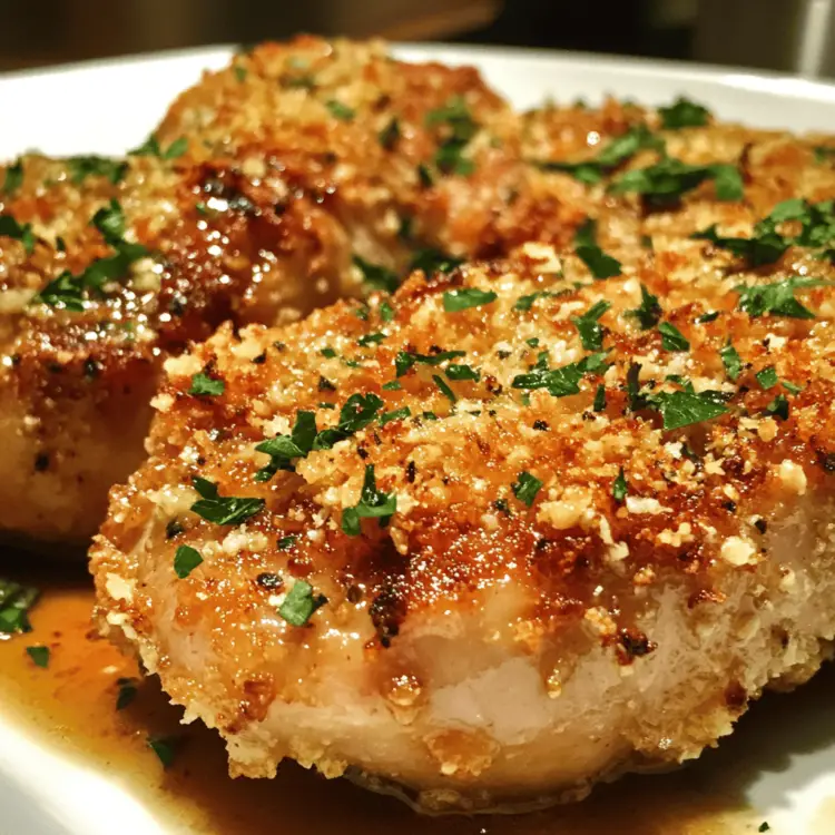 Crispy Parmesan Crusted Pork Chops Recipe - Recipes by Lina