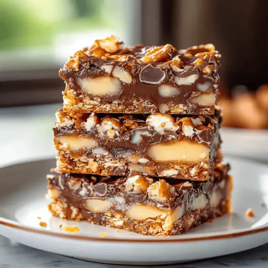 Delicious Turtle Magic Bars Recipe - Recipes by Lina