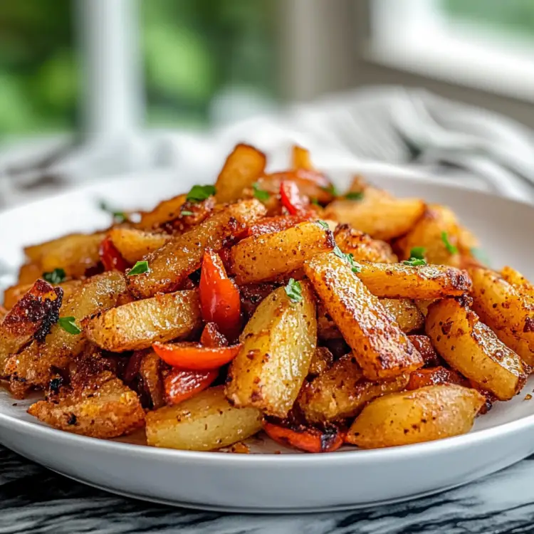 Easy Southern Home Fries with Peppers and Onions in Air Fryer - Recipes ...