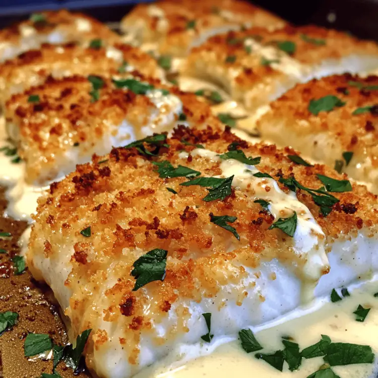 Delicious Mayonnaise and Panko Crusted Baked Fish Recipe - Recipes by Lina