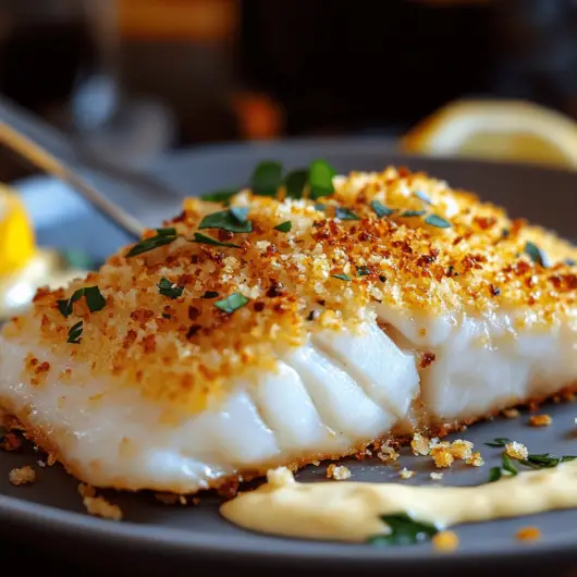 Delicious Mayonnaise and Panko Crusted Baked Fish Recipe - Recipes by Lina