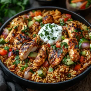One Pot Shawarma Chicken And Rice Recipe - Recipes by Lina
