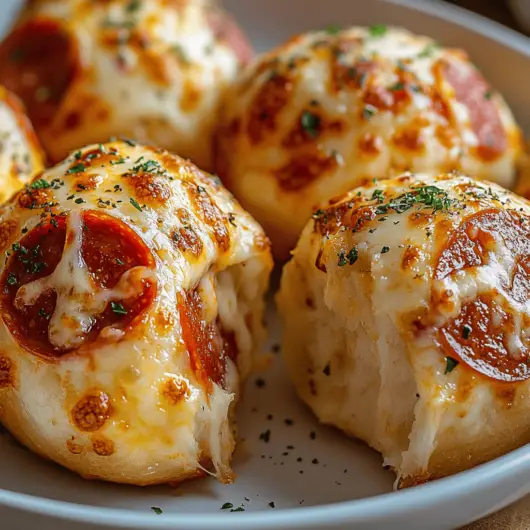 Easy Pepperoni Pizza Bombs Recipe - Recipes by Lina