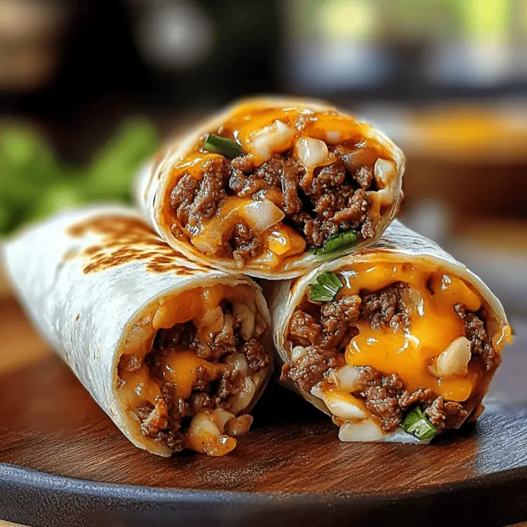 Delicious Cheesy Beef Wraps Recipe for Easy Meals - Recipes by Lina