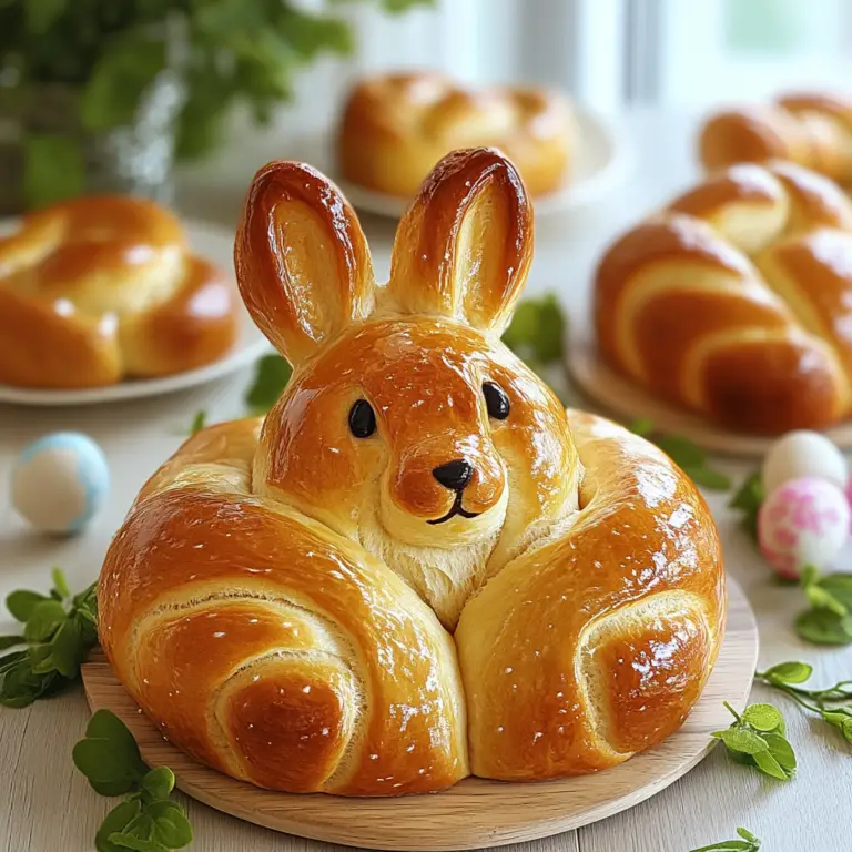 Greek Easter Bunny Bread - Recipes by Lina