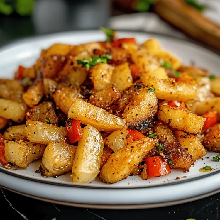 Easy Southern Home Fries with Peppers and Onions in Air Fryer - Recipes ...