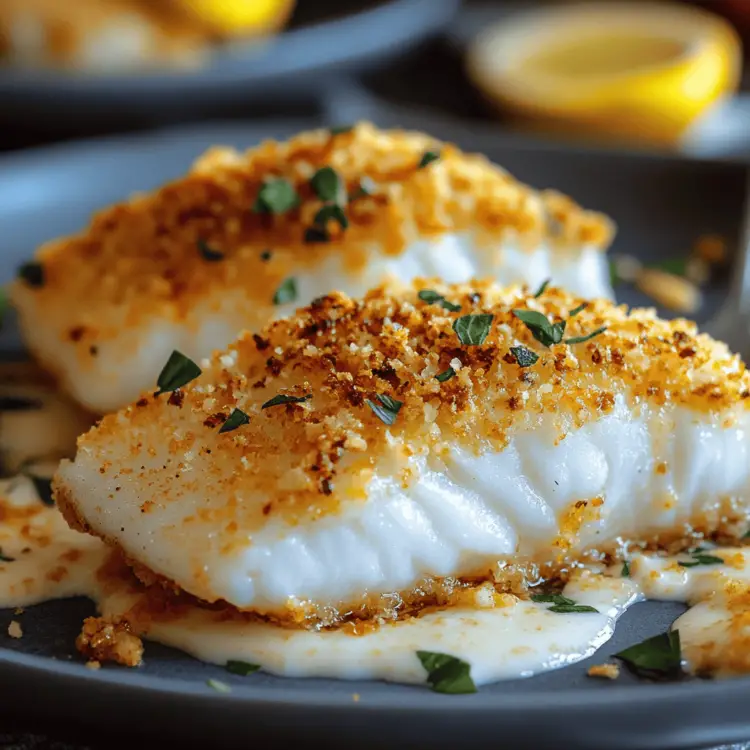Delicious Mayonnaise and Panko Crusted Baked Fish Recipe - Recipes by Lina