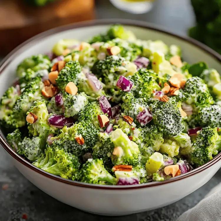 Fresh & Crunchy Broccoli Salad - Recipes by Lina