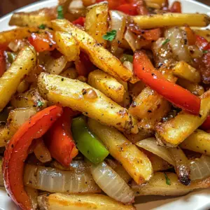 Easy Southern Home Fries with Peppers and Onions in Air Fryer - Recipes ...
