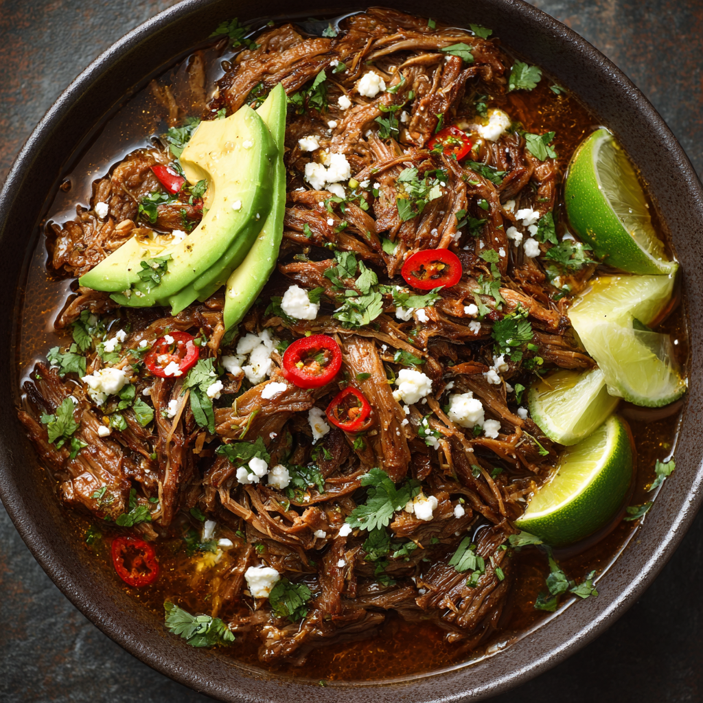 Slow Cooker Barbacoa - Tender Spiced Slow-Cooked Beef