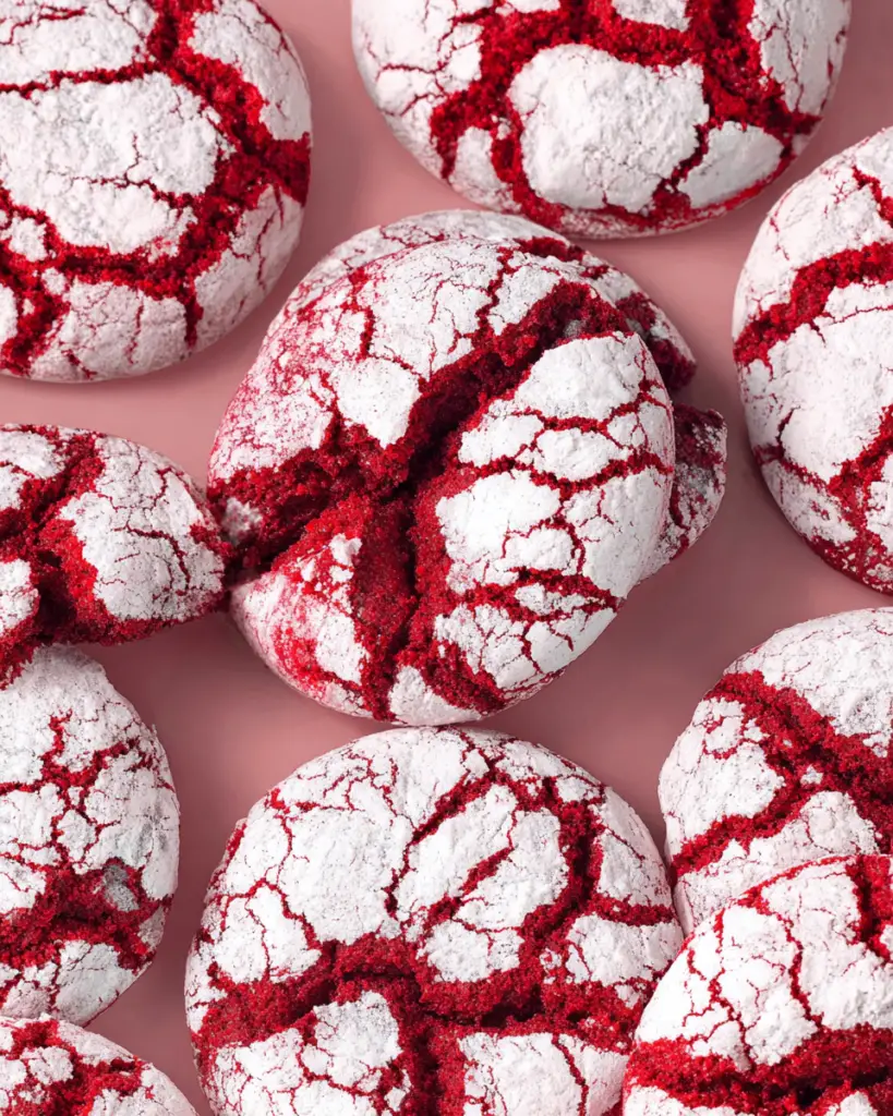 Red Velvet Cake Mix Cookies